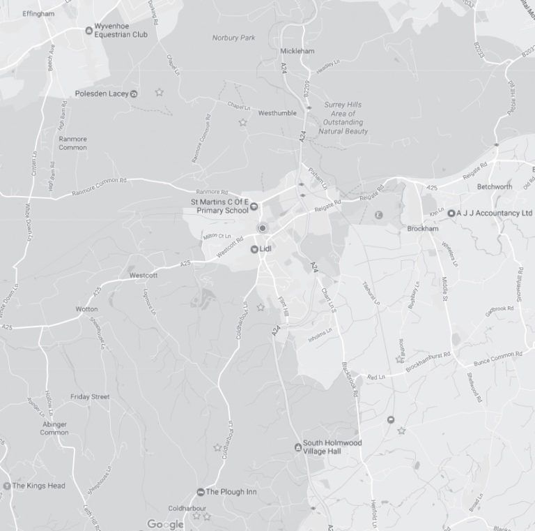 dorking-map | Stephanie Connell - Art & Antiques