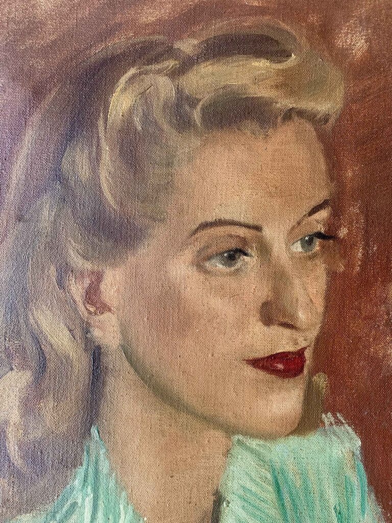 135 Mid Century Portrait of a Lady | Stephanie Connell - Art & Antiques